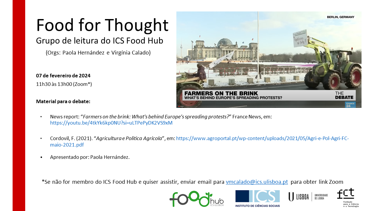 Food for Thought - Grupo de leitura do ICS Food Hub | ICS